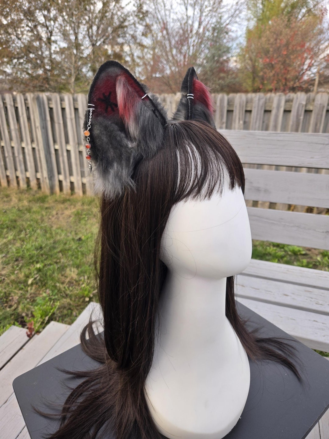 Betrayed Warrior Wolf Ears | Gray Wolf Ears | Viking Wolf Ears | Cosplay Ears | Kemonomimi ...