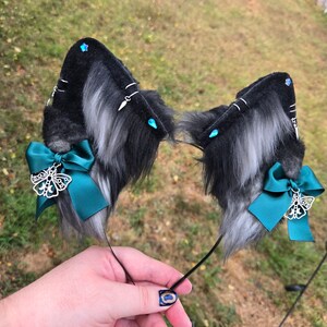 Night Moth Wolf Ears | Gray Wolf Ears | Realsitic Wolf Ears | Dog Ears ...