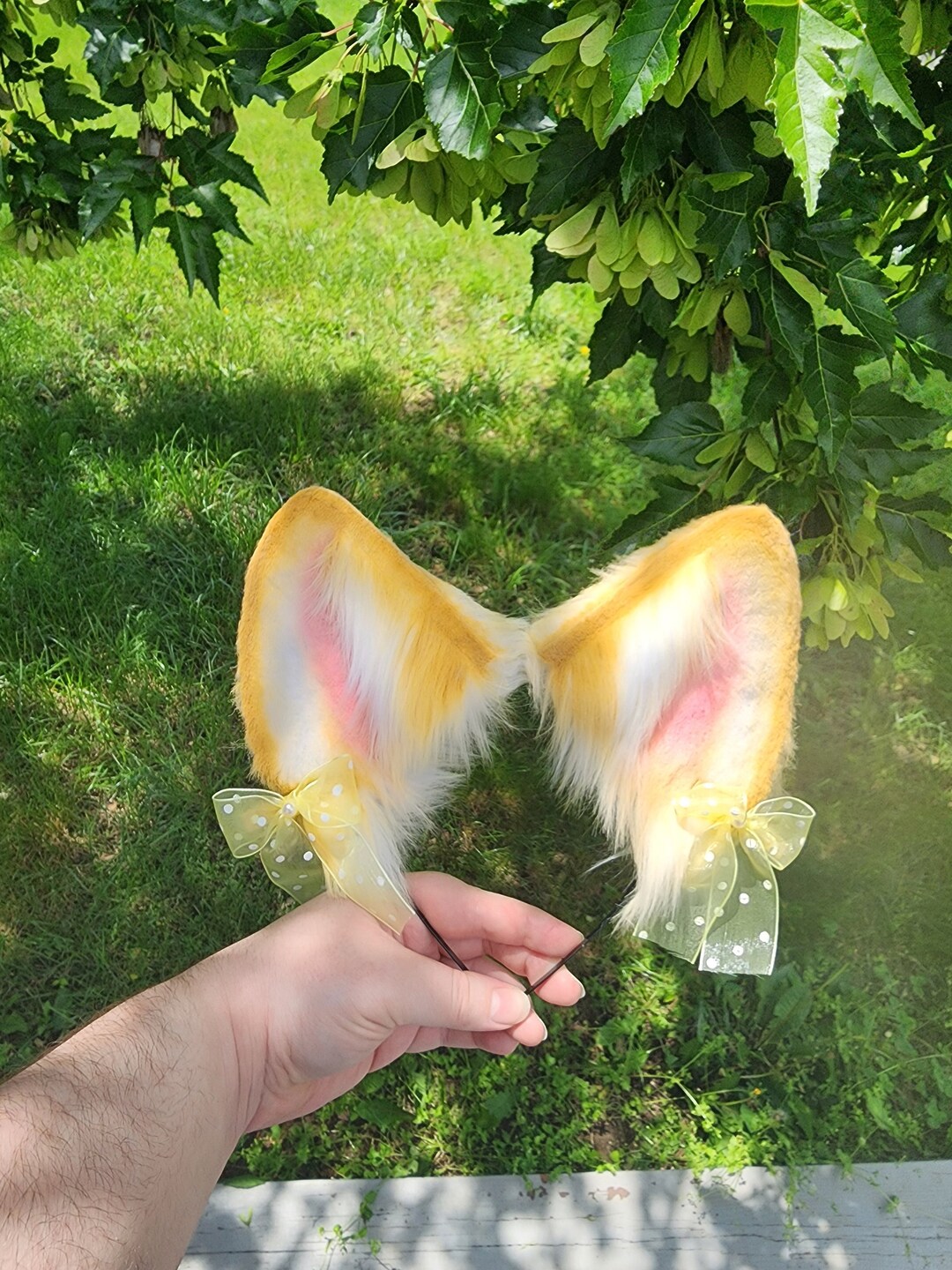 MTO Cheesecake Dog Ears Tan and White Husky Ears Realistic Dog Ears ...