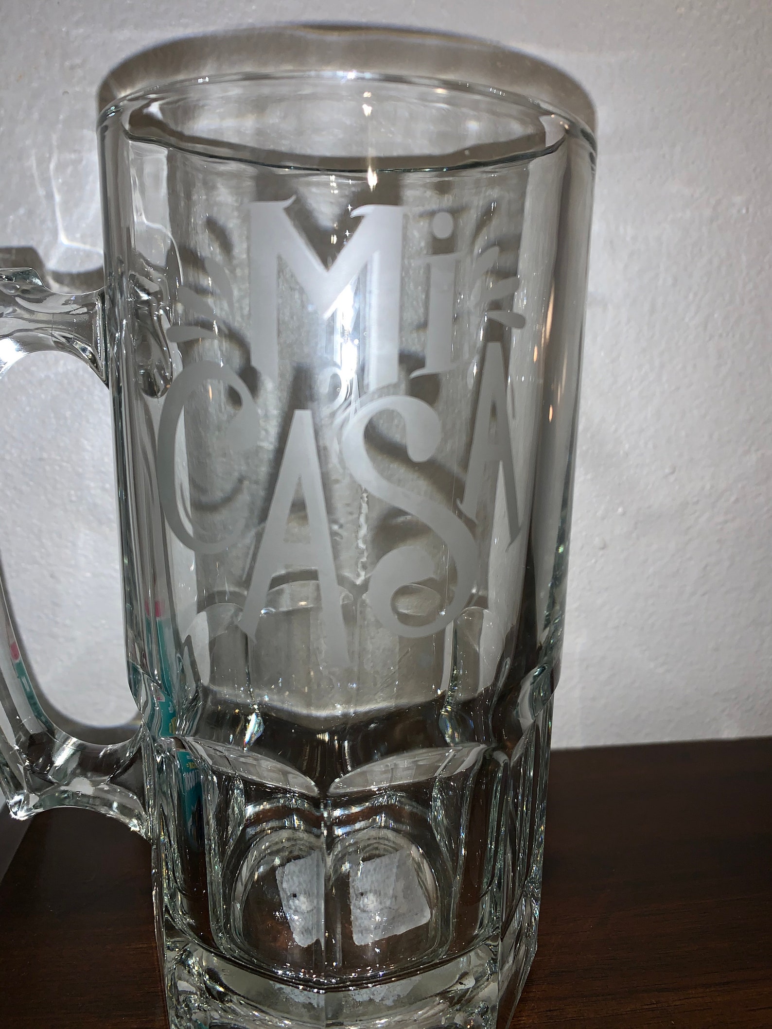 Etched Glass Cup - Etsy