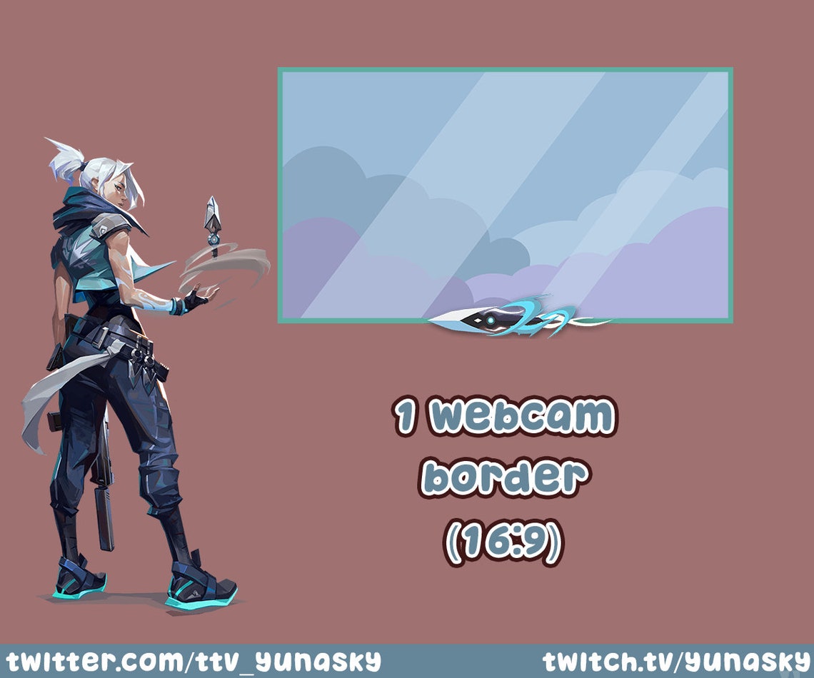 Animated JETT VALORANT Overlay Package Twitch, Youtube - Etsy