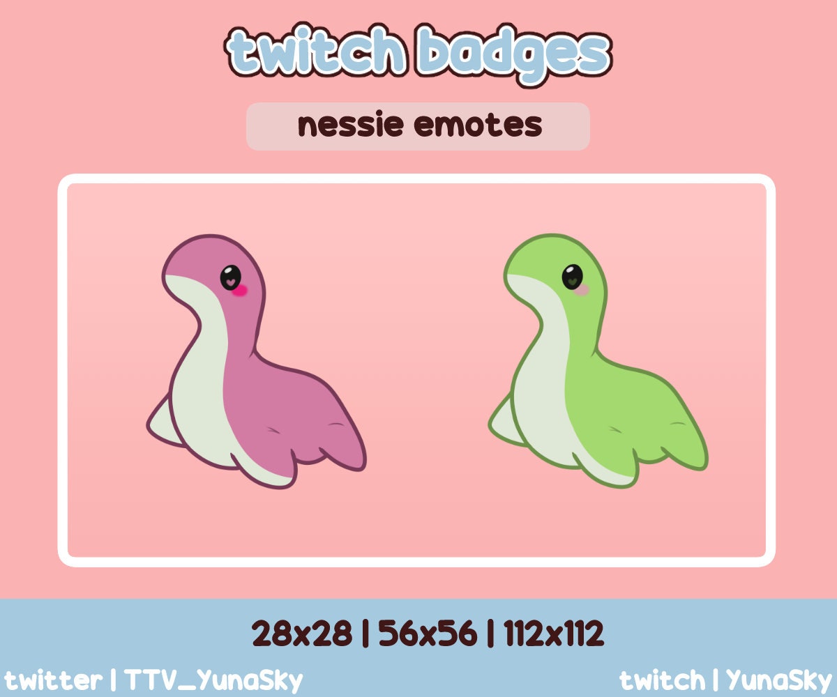 2 NESSIE EMOTES | Twitch | Youtube | Kick | Cute Nessie Apex Legends ...