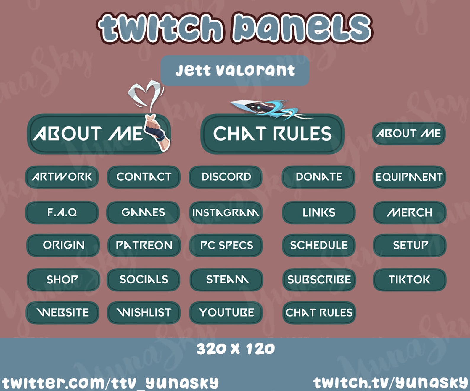 Animated JETT VALORANT Overlay Package - Twitch, Youtube - Etsy
