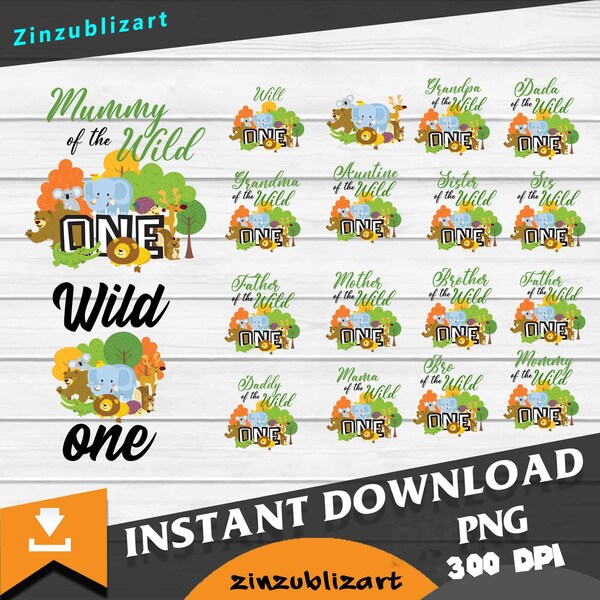 Wild One Woodland Png - Etsy