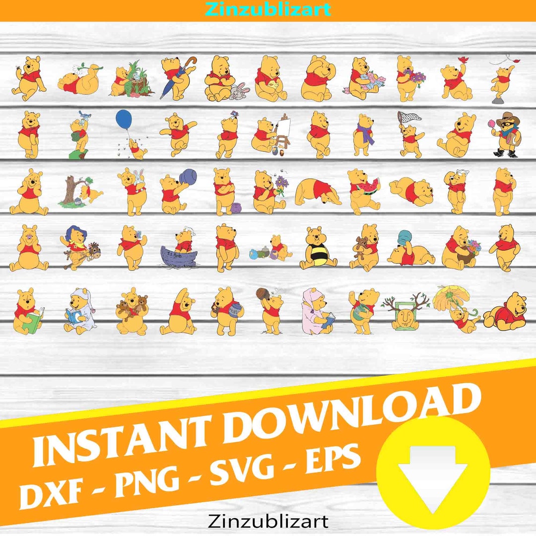 Bear Svg, Cartoon Svg, Bundle, Cricut File, Clipart, Svg, Png, Eps, Dxf ...