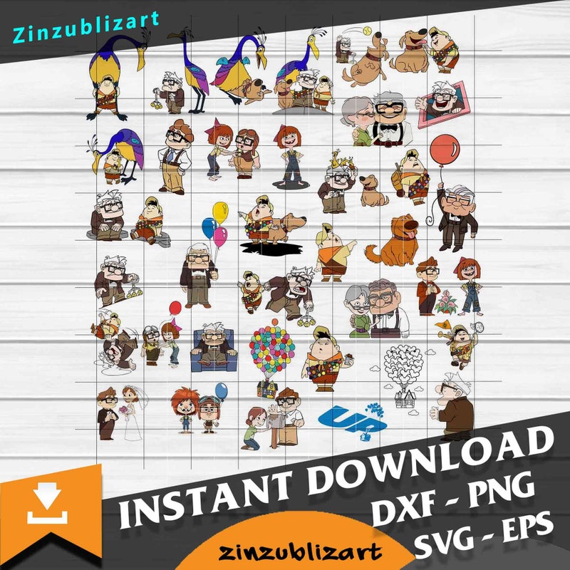 Up Movie Clipart - Etsy