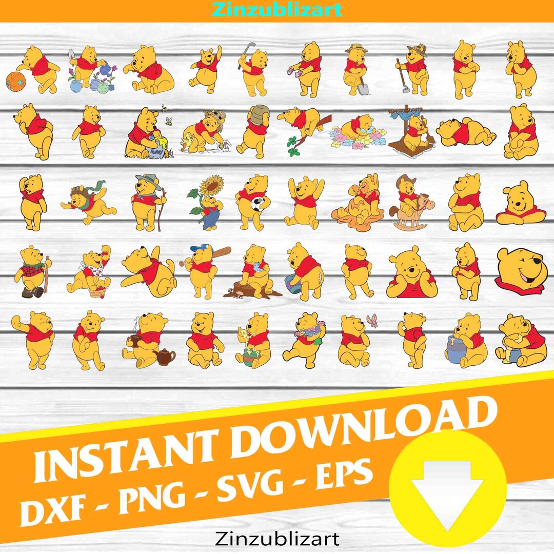 Bear Svg, Cartoon Svg, Bundle, Cricut File, Clipart, Svg, Png, Eps, Dxf ...