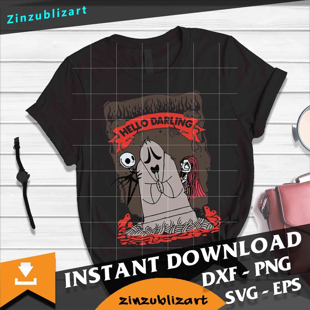 Hello Darling Svg, Halloween Svg, Cricut File, Clipart, Svg, Png, Eps ...