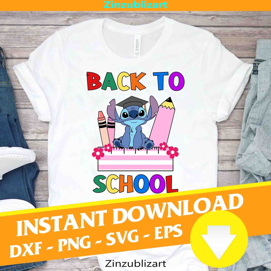 School Heat Transfer Svg, Cartoon Svg, Back to School Svg, Cricut File ...
