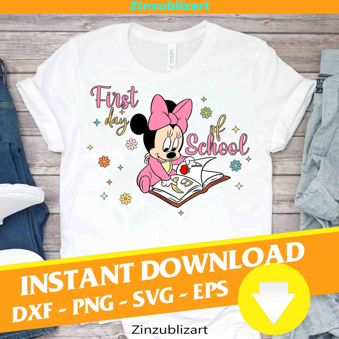 Mosue First Day of School Svg, Mouse and Friends Svg, Mouse Svg ...