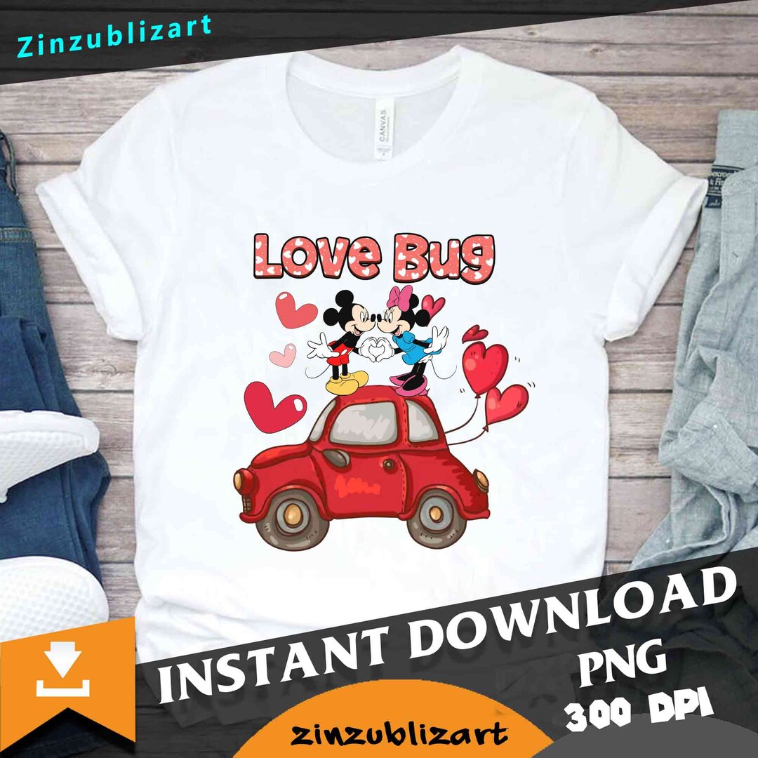 Love Bug Png, Matching Couple Png, Love on Car Png, Valentine's Day Png ...