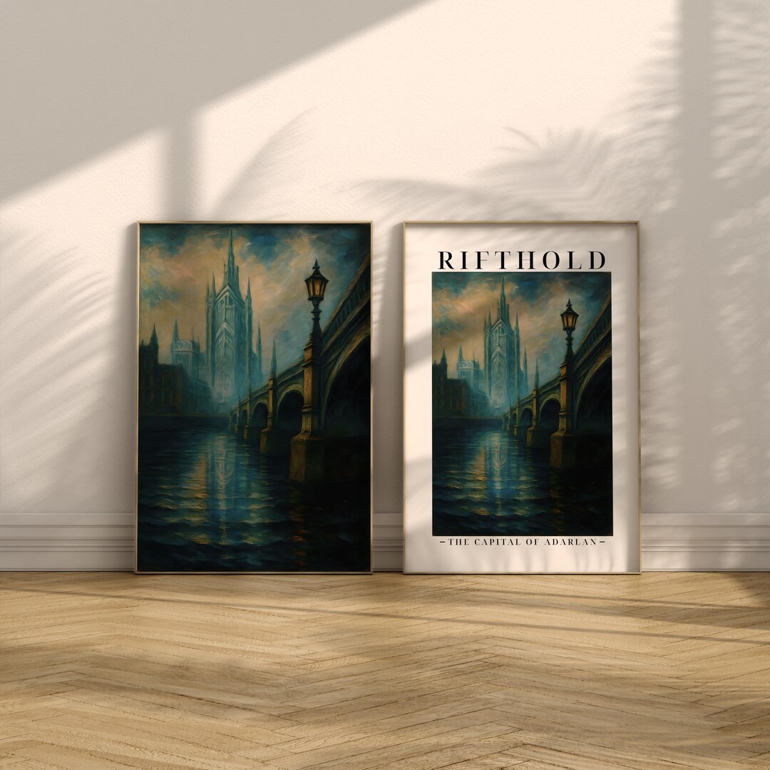 Rifthold Digital Print | Throne of Glass Wall Art | Sarah J Maas Poster ...