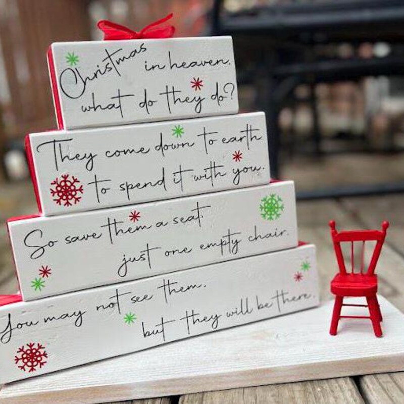 Christmas Chair Poem - Etsy