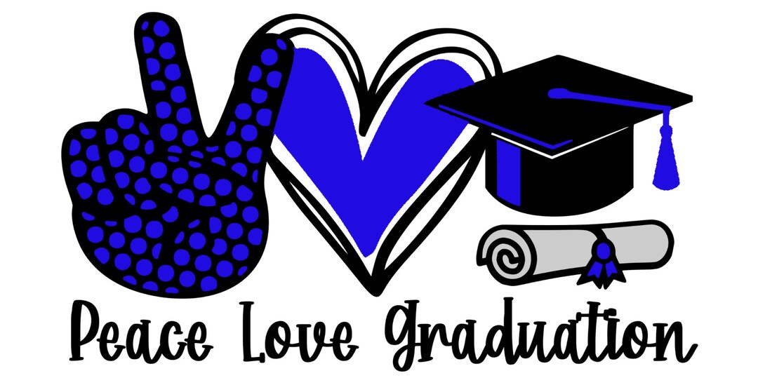 Peace Love Graduation Metal Sign - Etsy