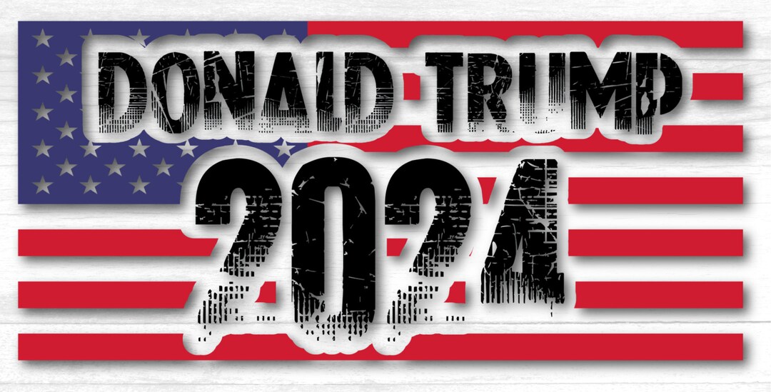 Donald Trump 2024 Sign Political Wreath Sign Election Year Front Door ...