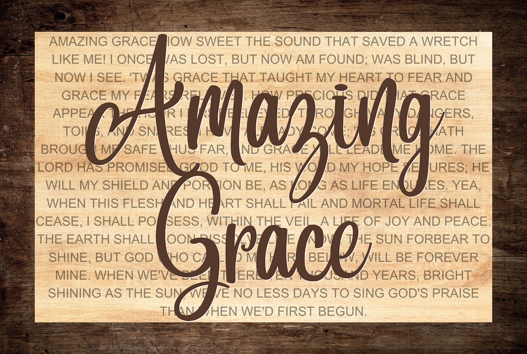 Amazing Grace Metal Sign | Faith Sign | Sign for Wreaths | Wreath Signs ...
