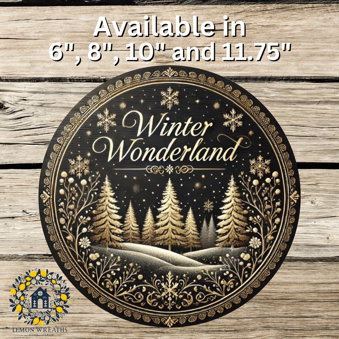 Winter Wonderland Wreath Sign | Winter Sign for Crafting | Winter Wall ...