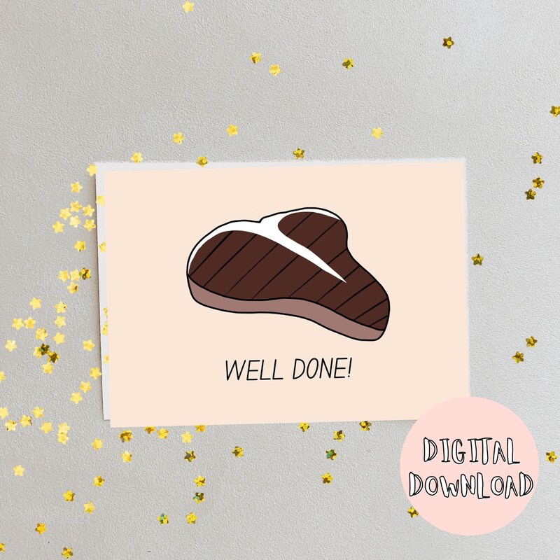 Steak Congratulations - Etsy