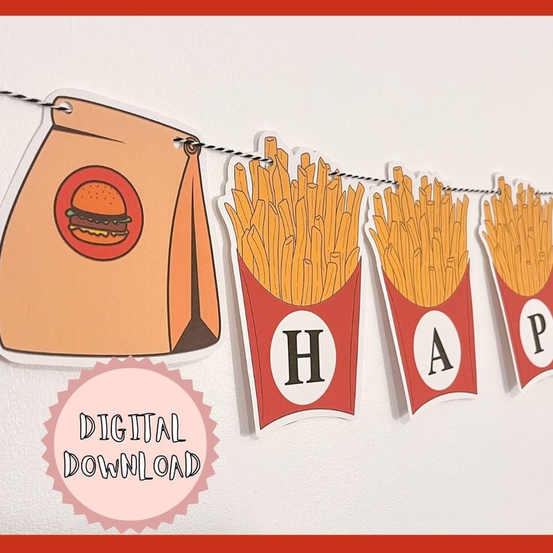 Banner for Fast Food - Etsy