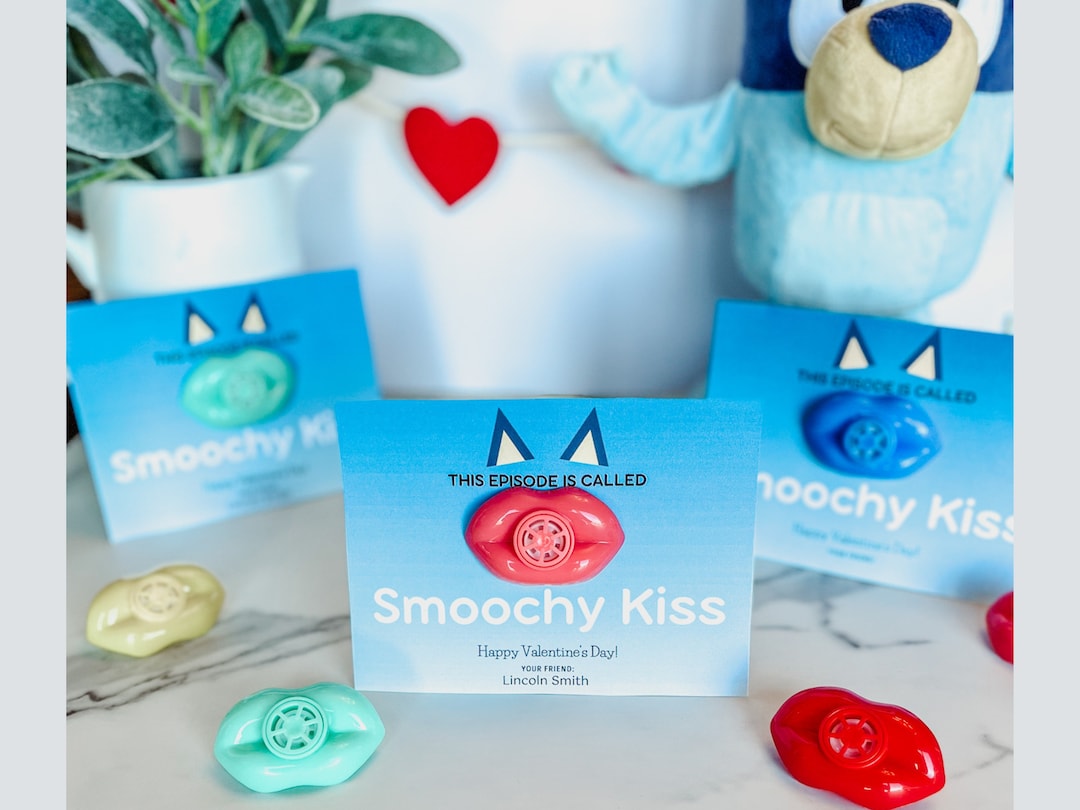 Smoochy Kiss Valentine, Kazoo Lips, Non Candy Valentine, Printable ...