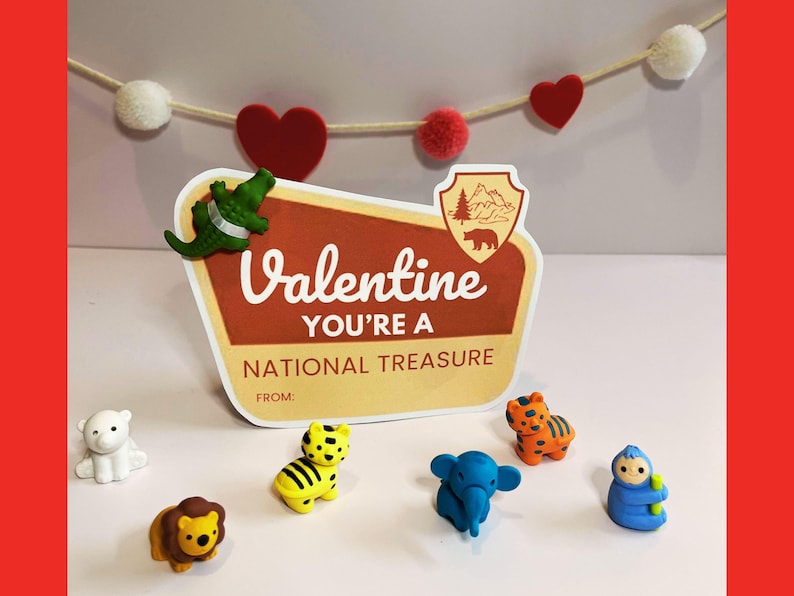 National Parks Valentine / Adventure / Desk Pets / Eraser Pals / Boys ...