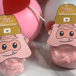 Yeti Valentine, Cotton Candy Valentine, Boy Valentine, Classroom ...