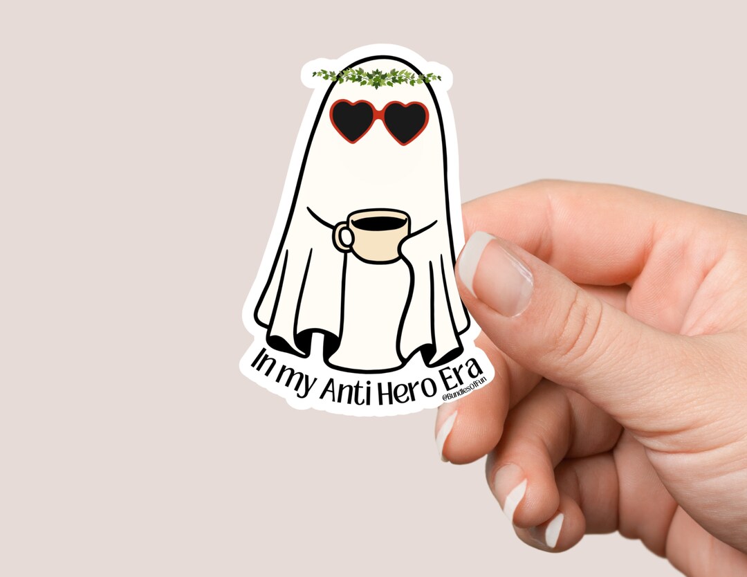 Anti Hero Ghost Sticker / Ghost Flower Crown Sticker / Taylor Swift ...