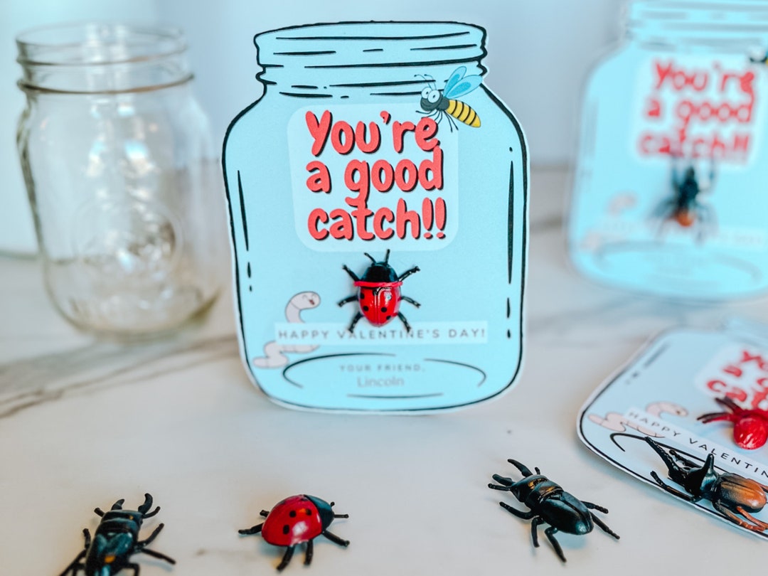 Bug Valentine, Bug in a Jar Valentine, Non Candy Valentine, Printable ...