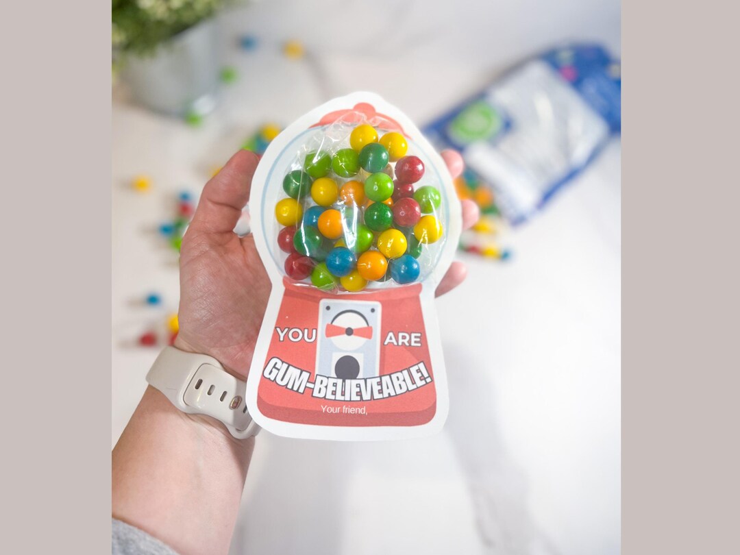 Gumball Machine Valentine, Gumballs, Gumbelieveable, Candy Valentine ...