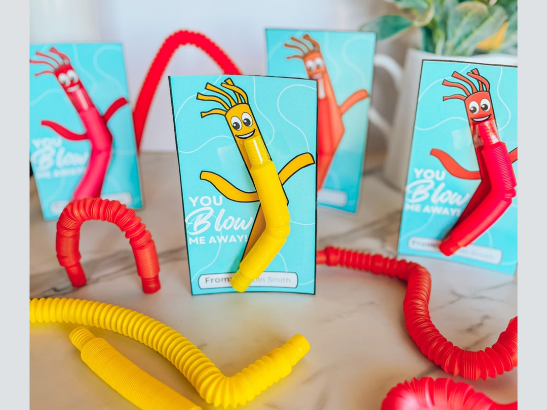 Wacky Tube Man Valentine, Silly Tube Man, Bendy Tube, Non Candy ...