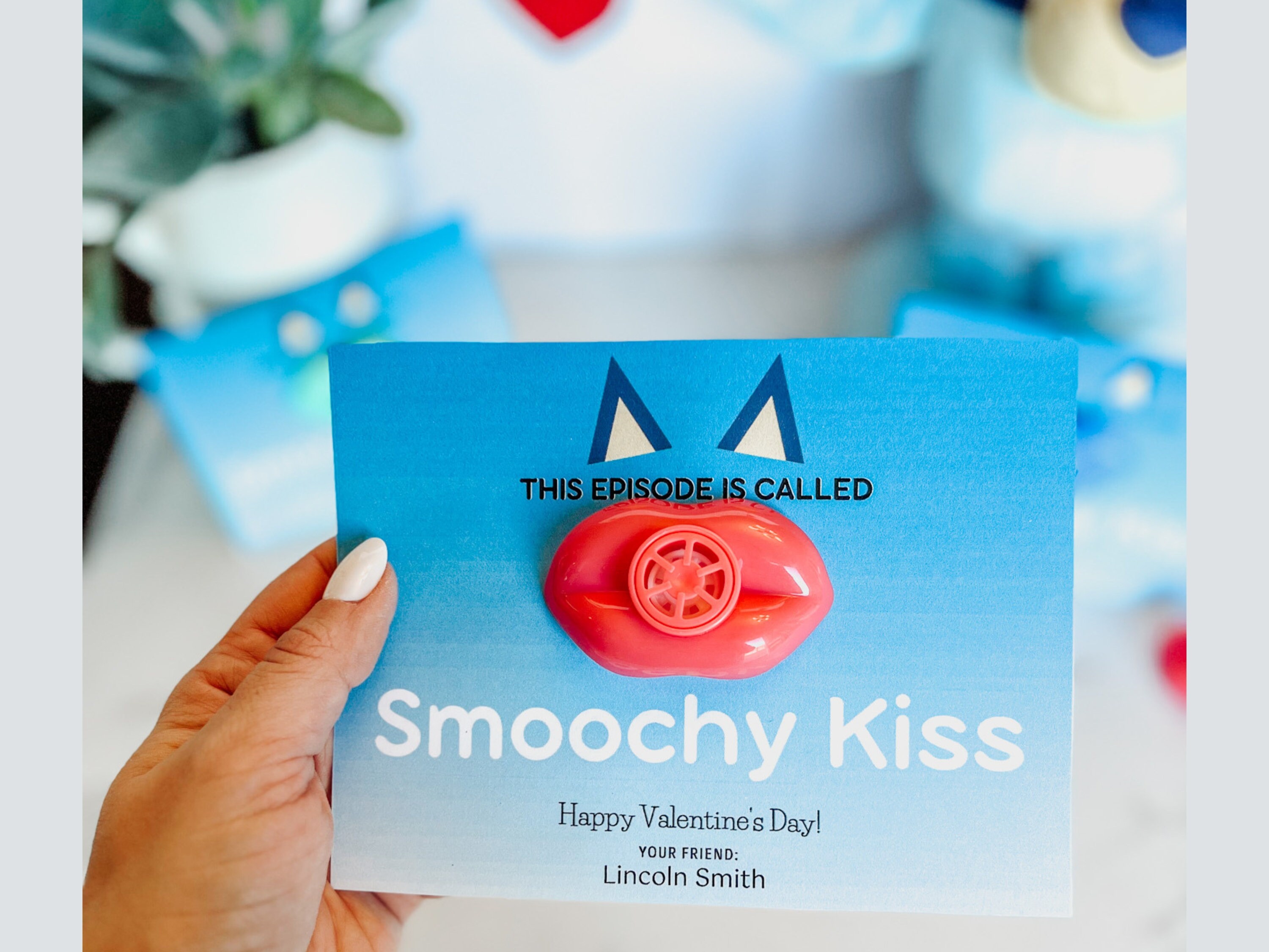 Smoochy Kiss Valentine, Kazoo Lips, Non Candy Valentine, Printable ...