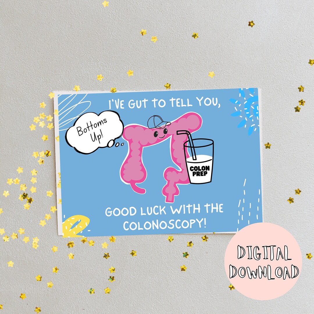 Colonoscopy Card / Colonoscopy Prep Encouragement / Get Well - Etsy