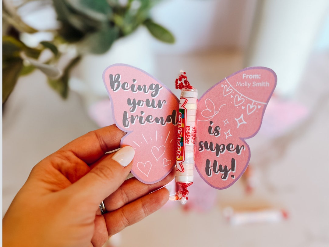 Butterfly Valentine, Super Fly Valentine, Smarties Candy Valentine ...