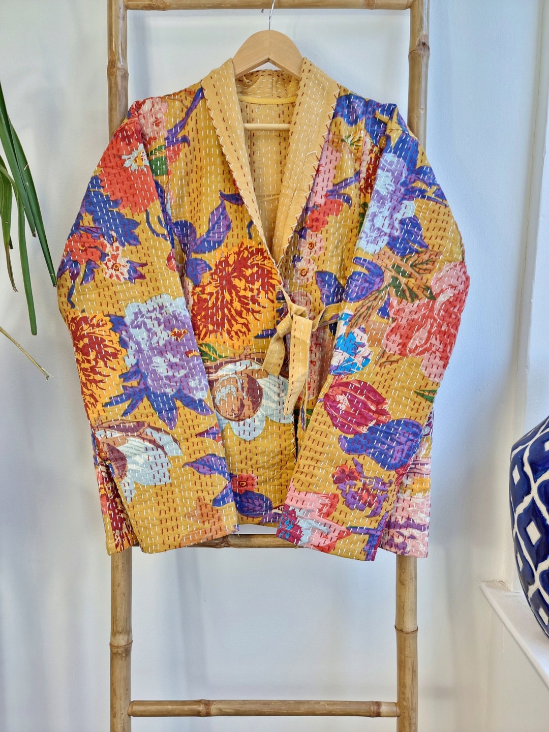 Kantha Reversible Short Length Spring Bolero Bohemian Melange Artist ...