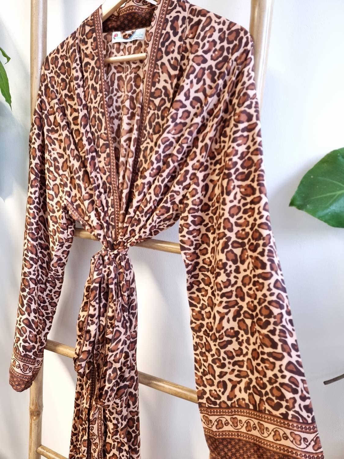 Men's Silk Boho Kimonos Man House Beach Artist Robe | Etsy