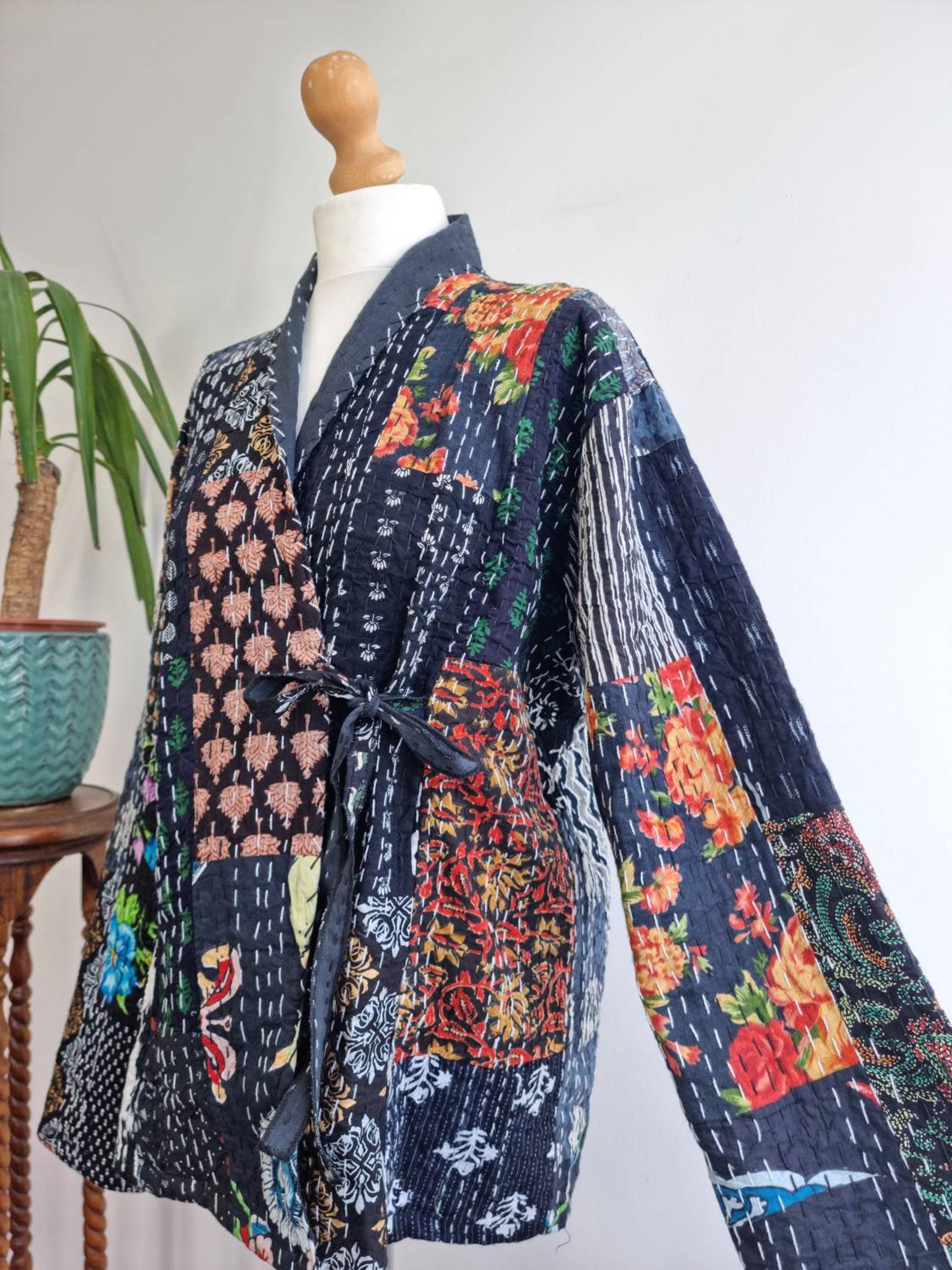 Kantha Reversible Short Length Spring Bolero Bohemian Melange Artist ...