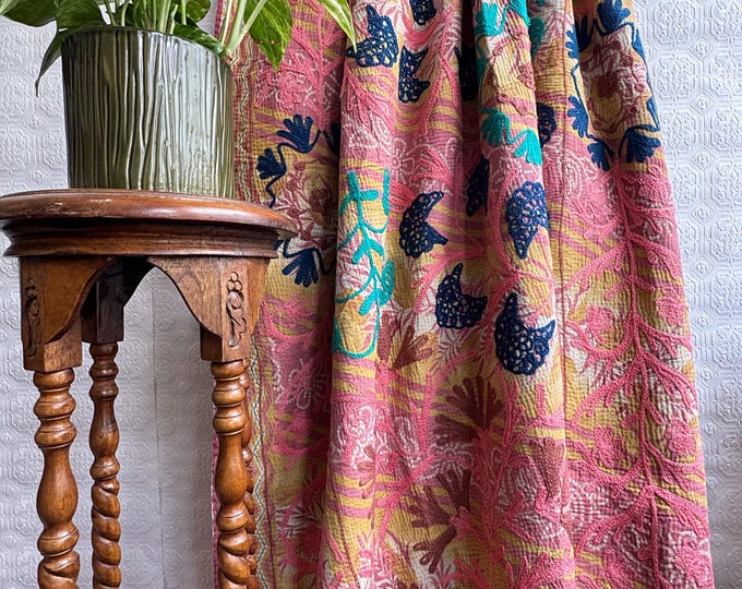 Vintage Embroidery Suzani Handmade Elegant Sofa Bed Throw | Quirky ...