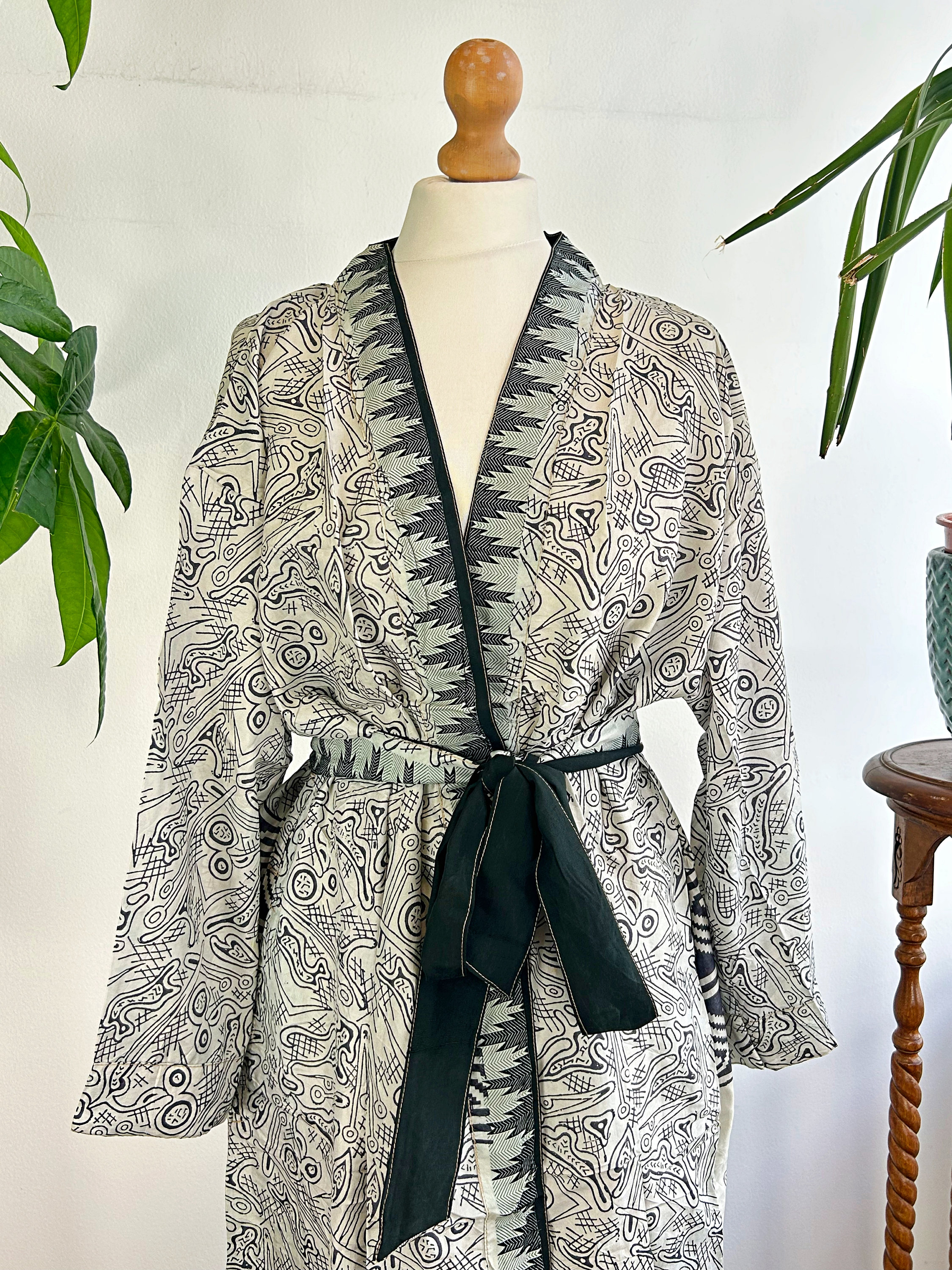 shop best sellers Recycled Vintage Pure Silk Sari Boho Luxury Kimonos ...