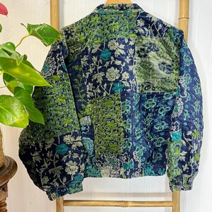 Luxury Velvet Boho Bomber Jacket Quirky Floral Layer Dinner Chic Bolero ...