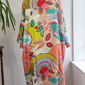 Pure Cotton Handprinted House Robe Summer Kimono | Floral Beach |quirky ...