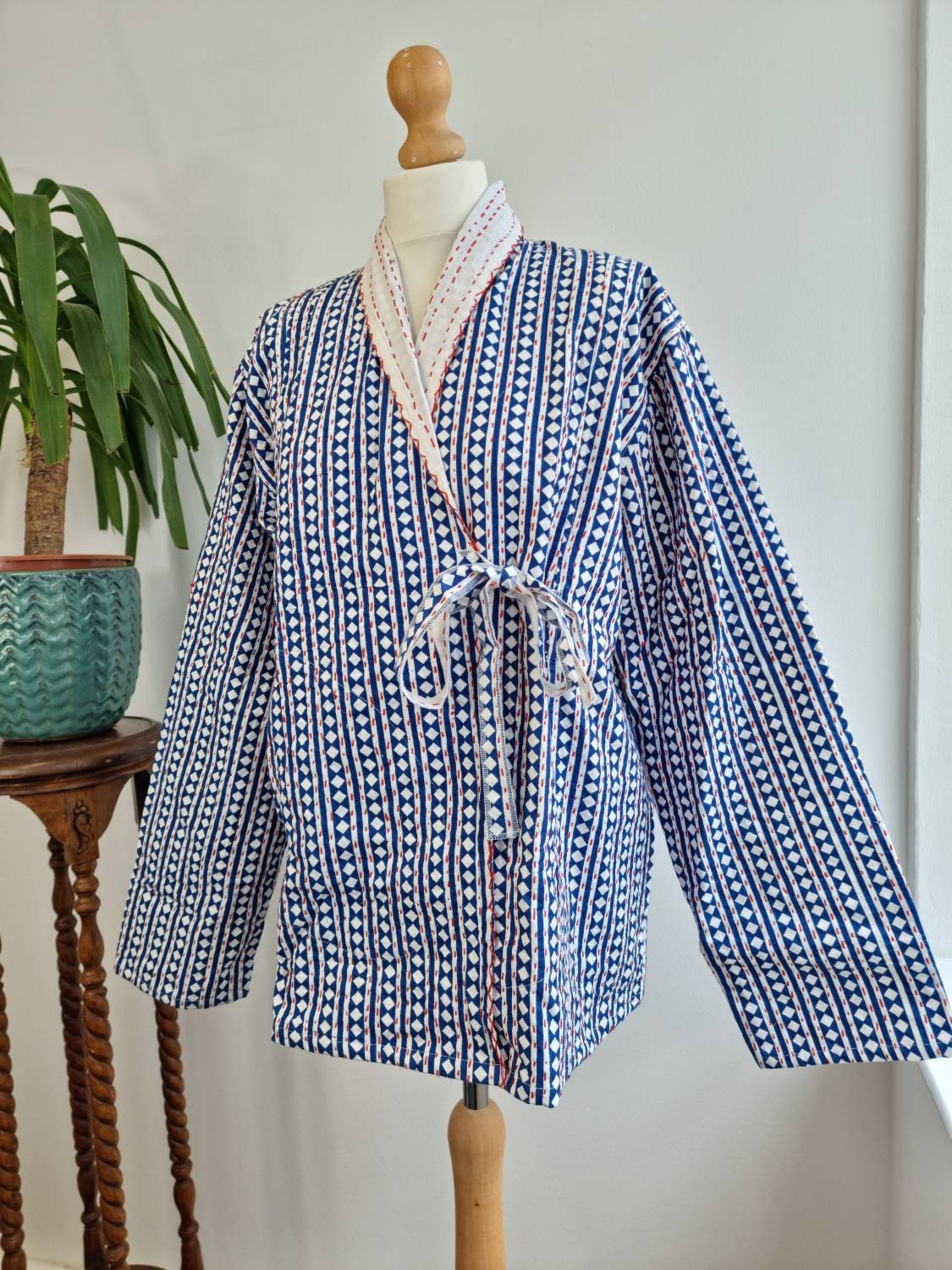 Kantha Reversible Short Length Spring Bolero Bohemian Artist Unisex ...