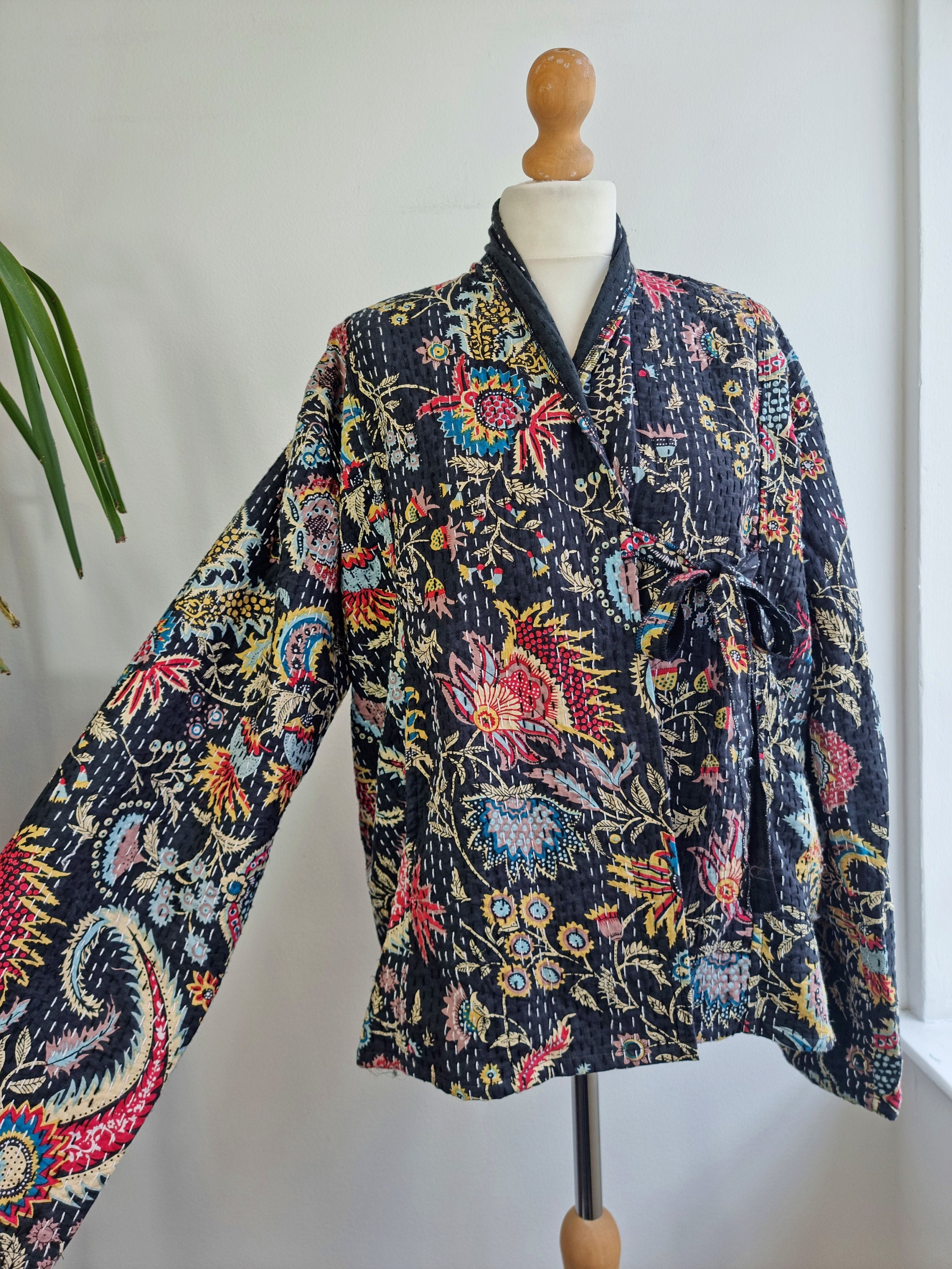 Kantha Reversible Short Length Spring Bolero All Season Bohemian ...
