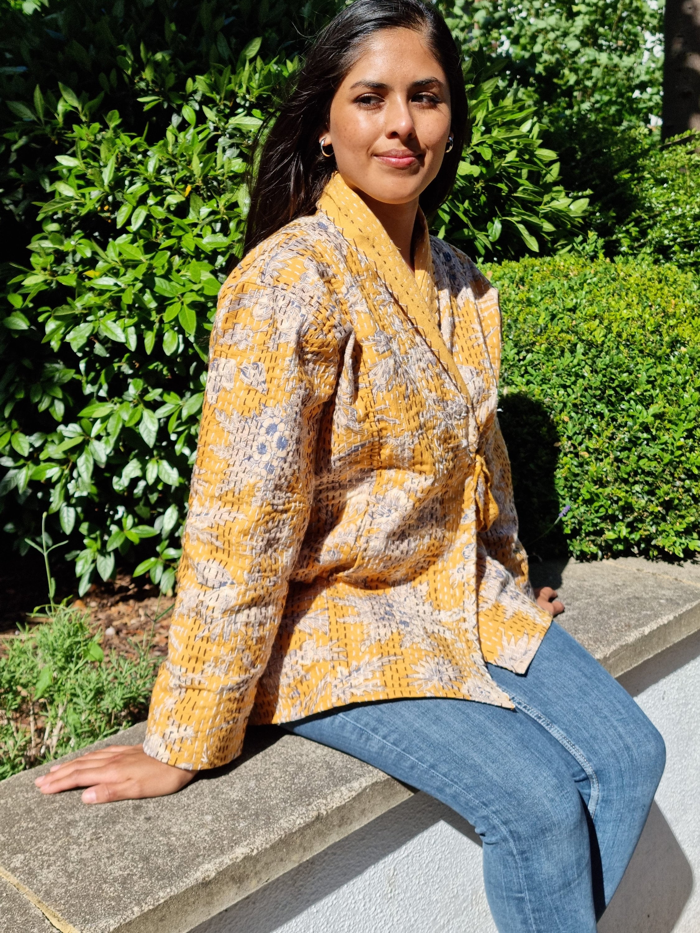 Kantha Reversible Short Length Spring Bolero All Season Bohemian ...
