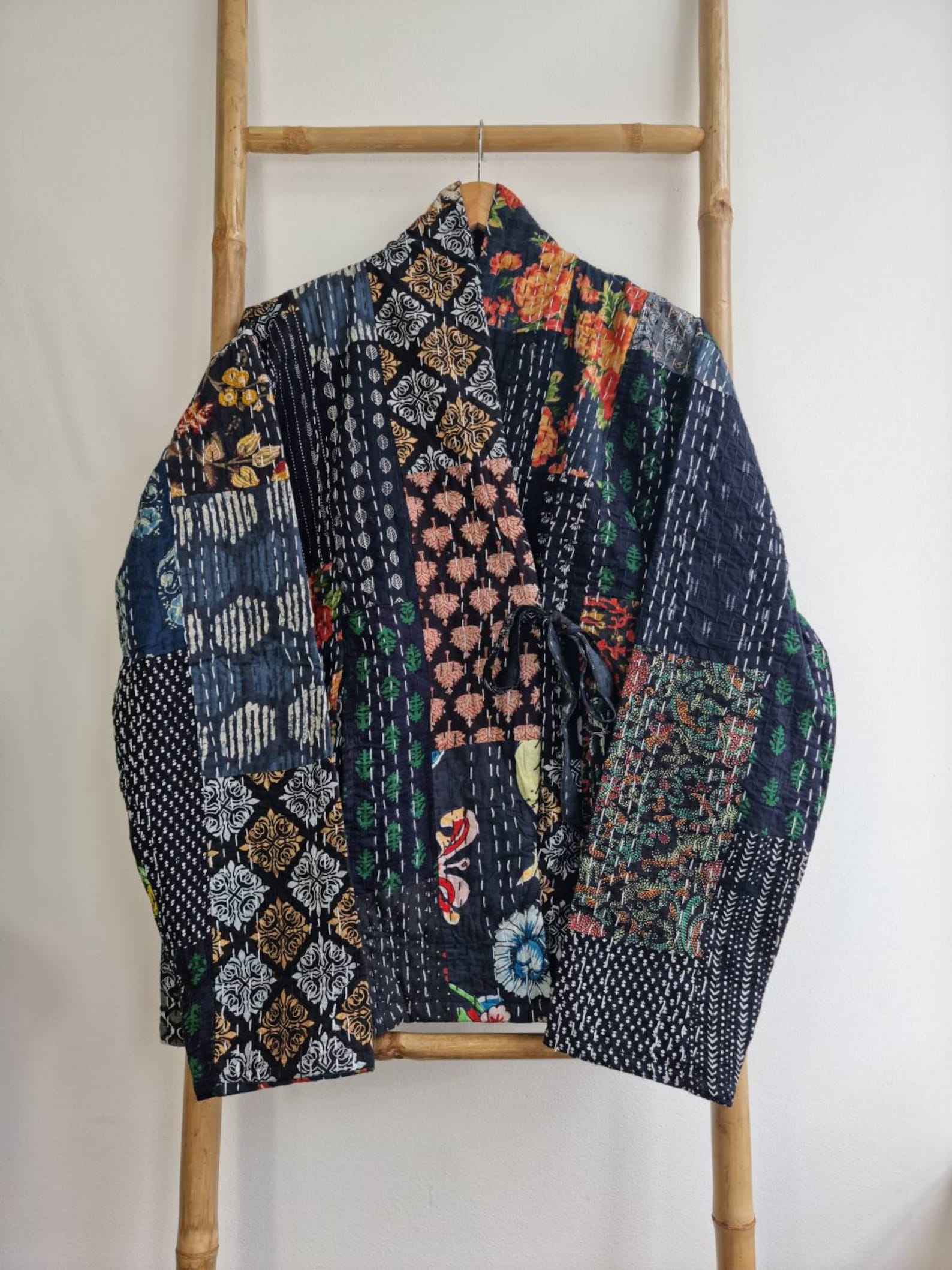 Kantha Reversible Short Length Spring Bolero Bohemian Melange Artist ...