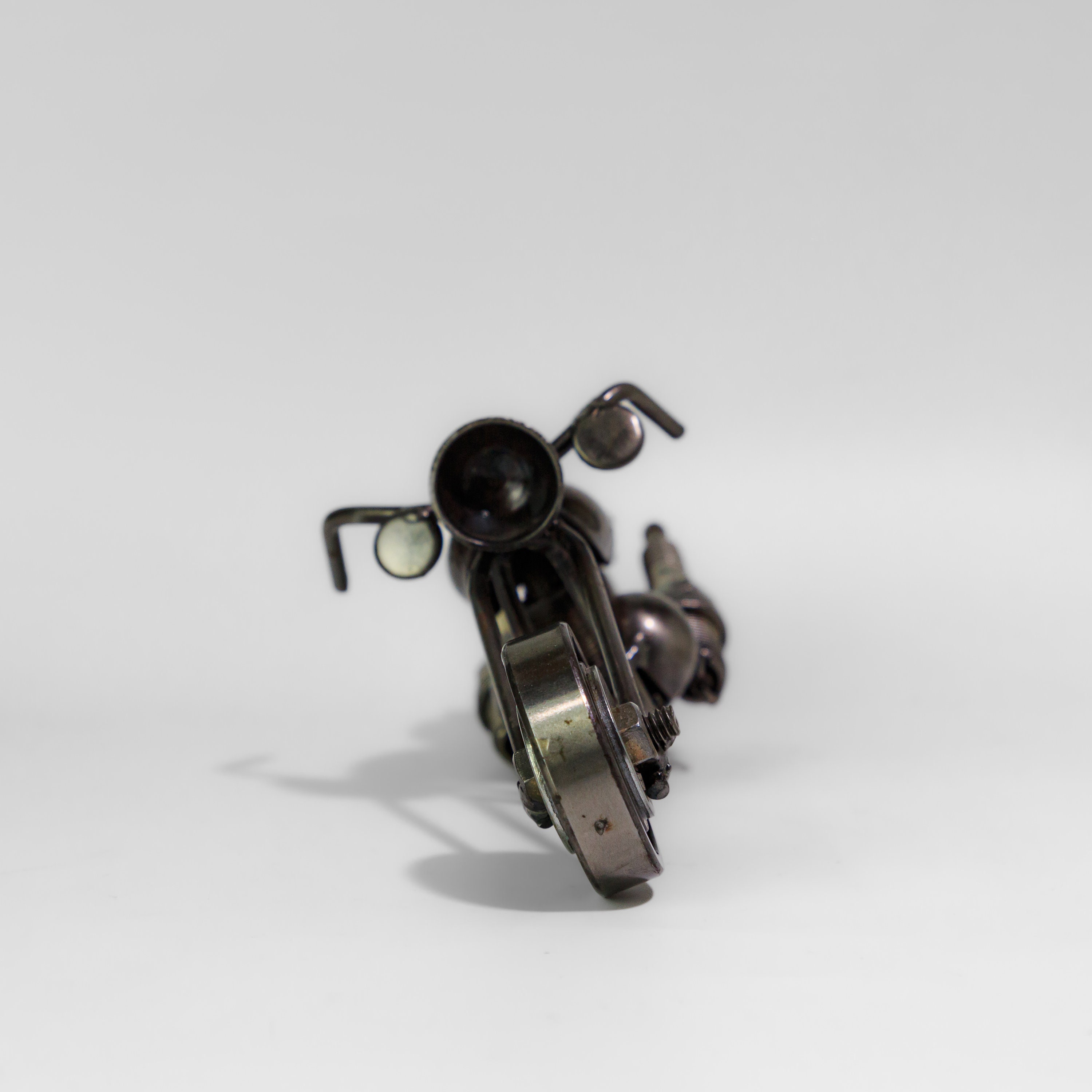Handmade Metal Motorcycle Sculpture Made From Recycled Items - Etsy