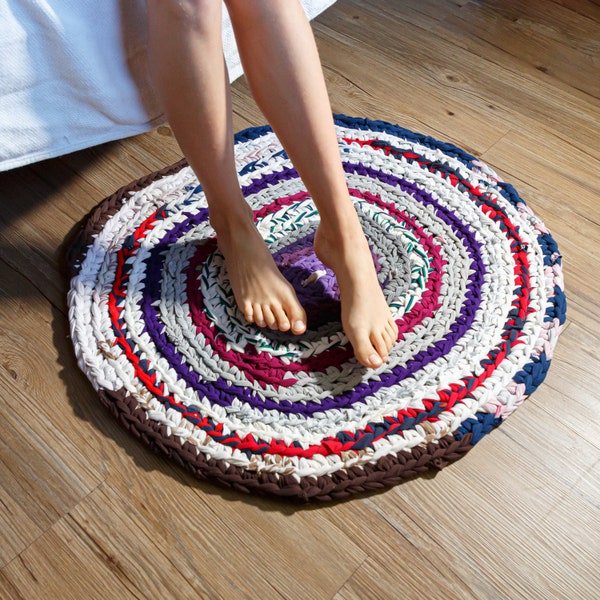 Upcycled Rag Rug - Etsy
