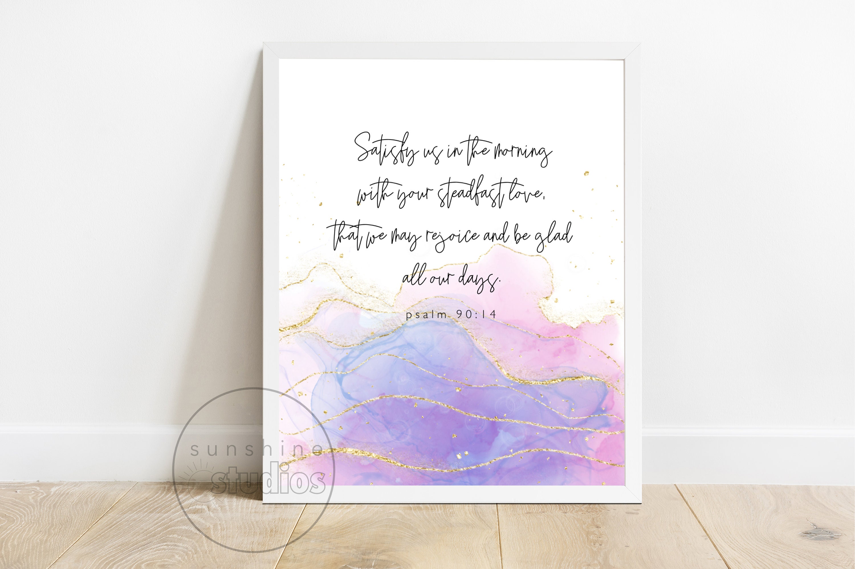Scripture Wall Art Download Bible Verse Art Printable Psalm - Etsy