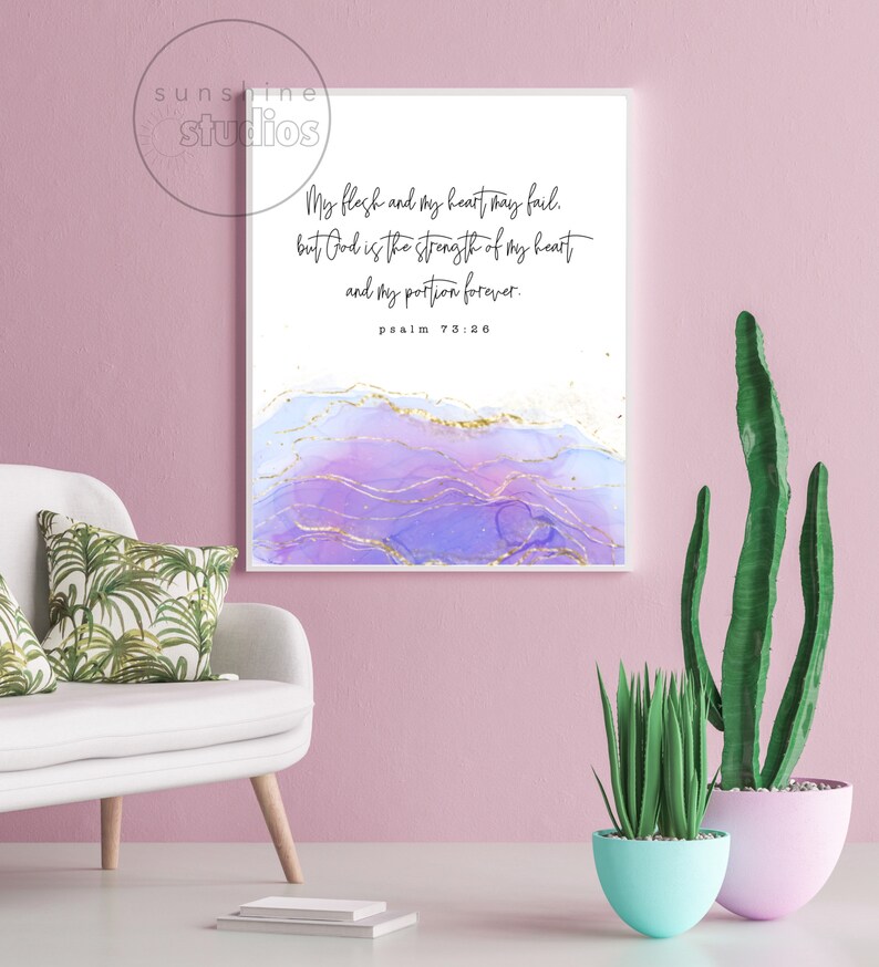 Scripture Wall Art, Download, Printable, Encouraging, Bible Verse ...
