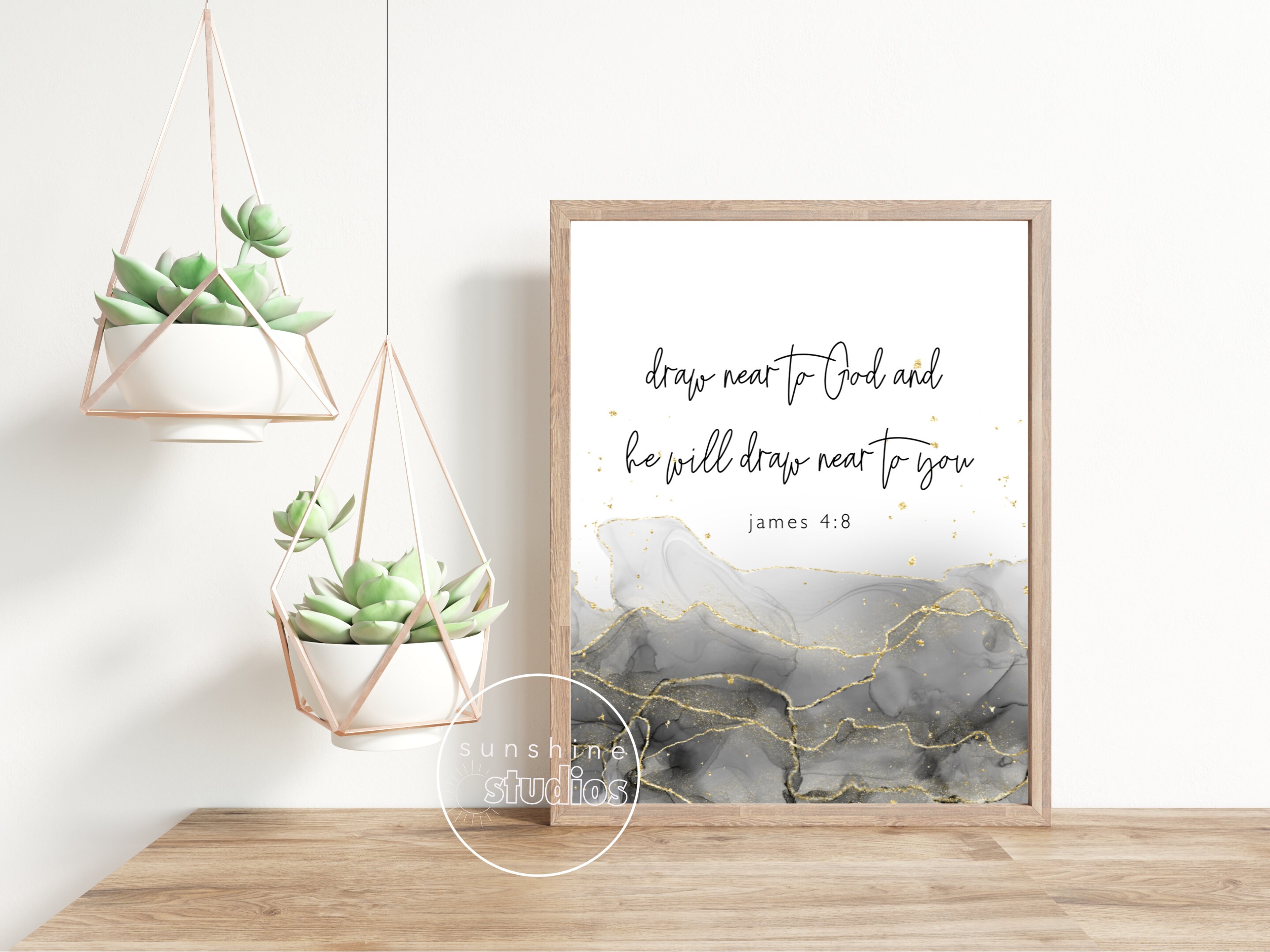 Scripture Art, Bible Verse, Grey, Black, Modern, Marble, Encouraging ...