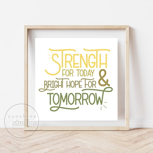 Strength for Today - Etsy